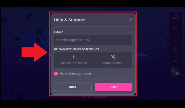 Report a problem while playing a game - now.gg Support