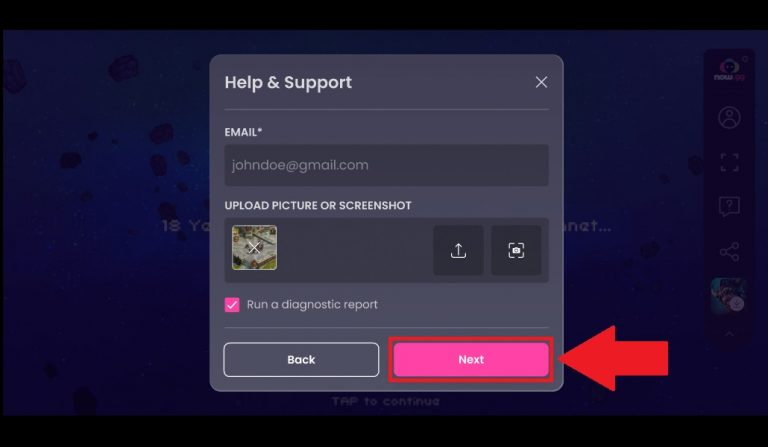 Report a problem while playing a game - now.gg Support