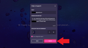 Report a problem while playing a game - now.gg Support