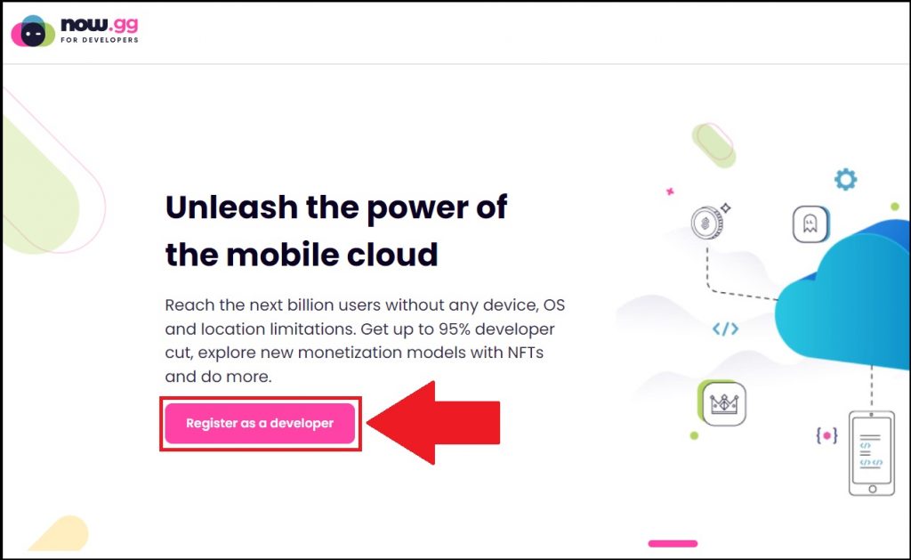 How to register as an app developer on now Studio - now.gg Support