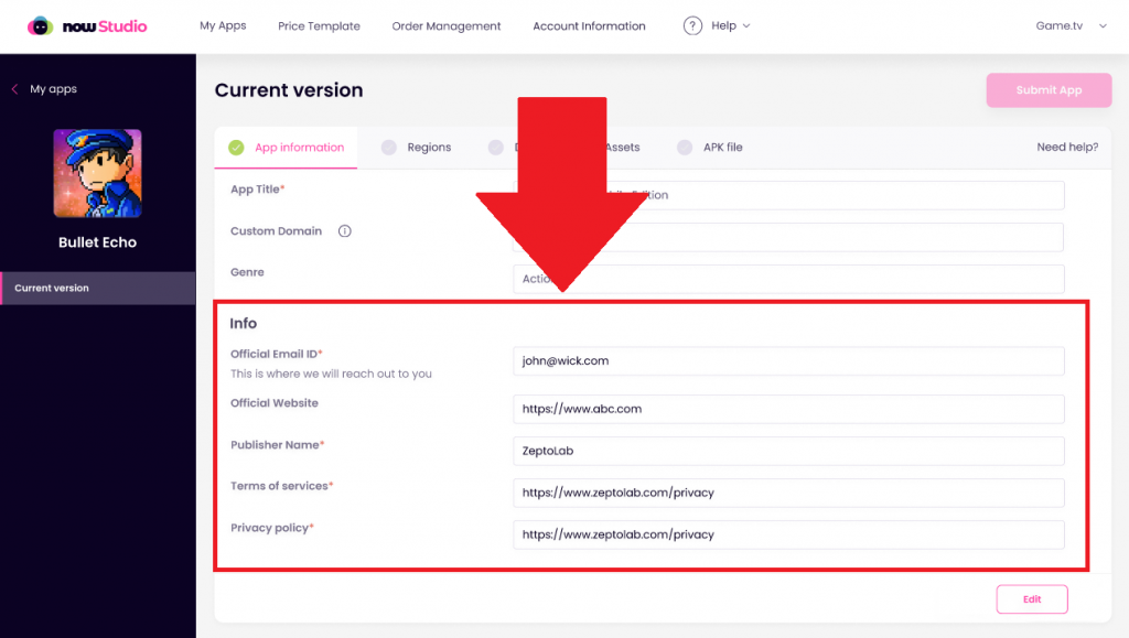 How to add an app to now Studio - now.gg Support