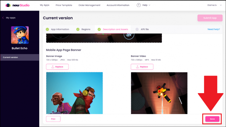 How to add an app to now Studio - now.gg Support