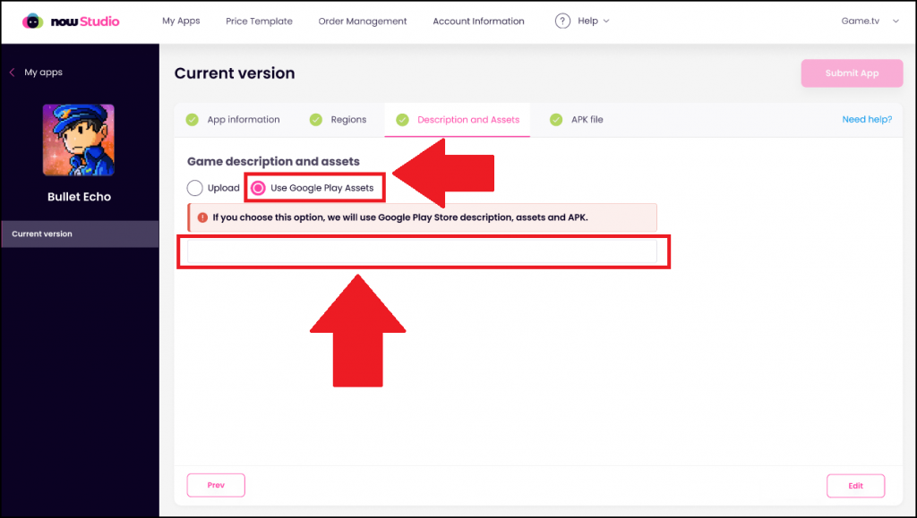 How to add an app to now Studio - now.gg Support