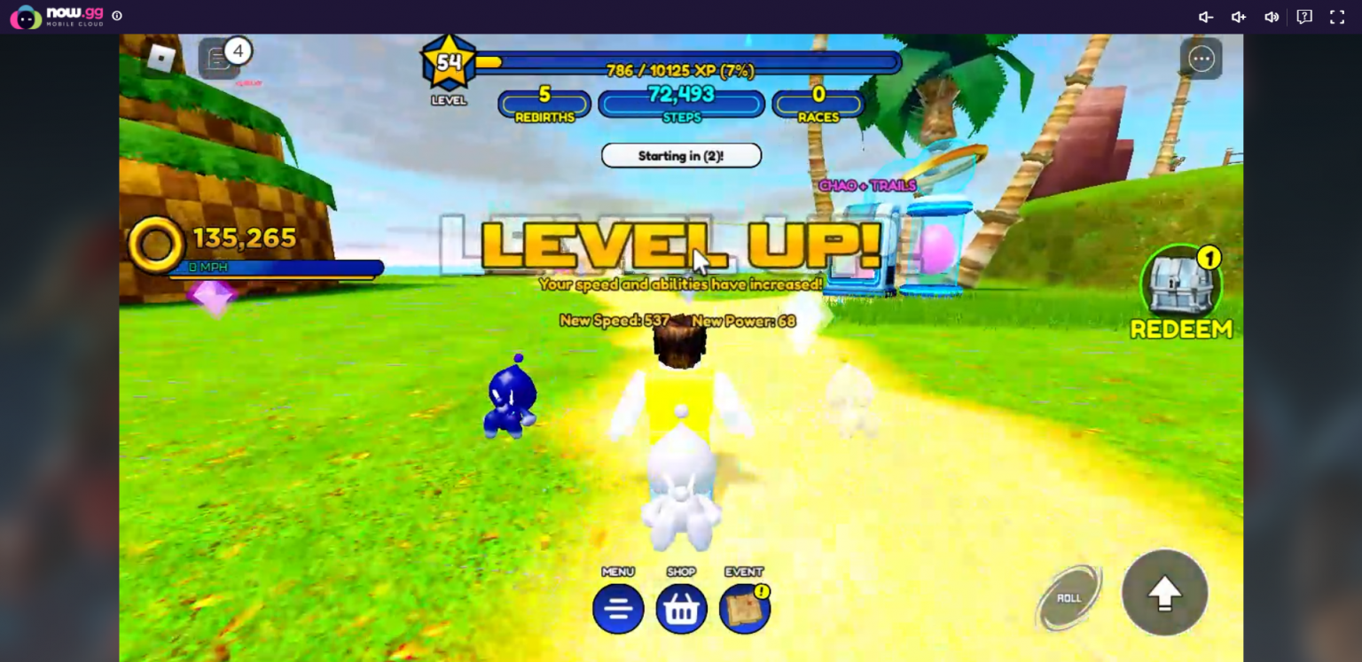 How to Start and Progress in the Sonic Speed Simulator Roblox Creation ...