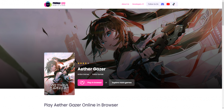 Unleash the Power of Aether Gazer on now.gg InstaPlay
