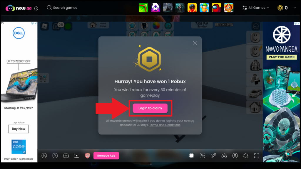 How to Earn Free Robux on now.gg & Redeem it to your Roblox account