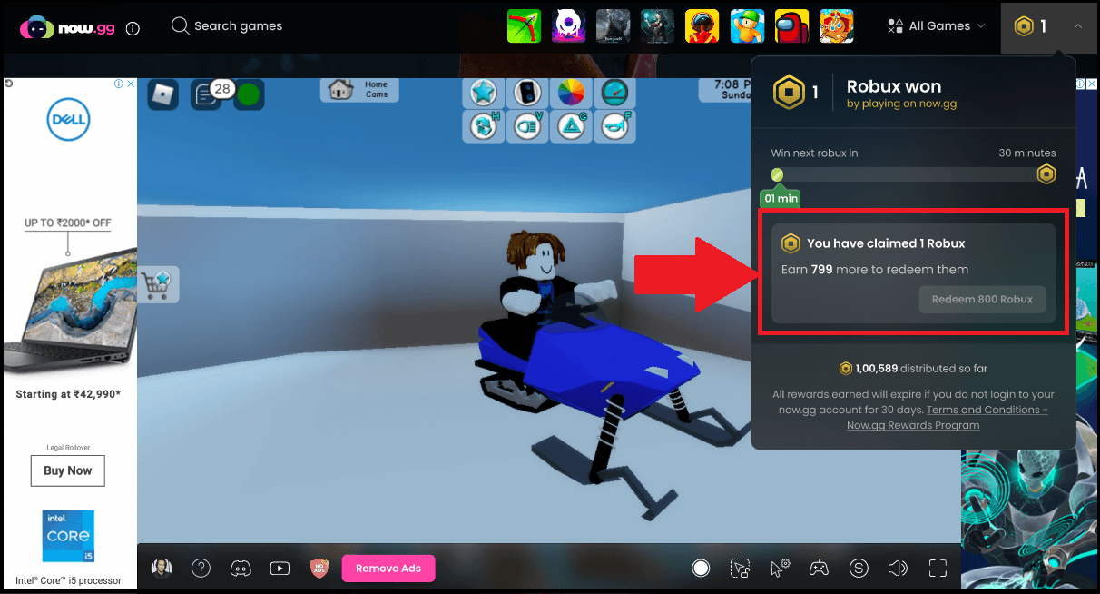 How to Earn Free Robux on now.gg & Redeem it to your Roblox account