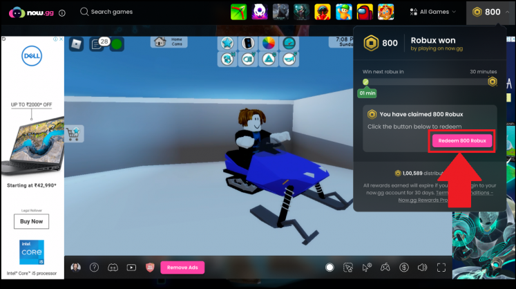 How to Earn Free Robux on now.gg & Redeem it to your Roblox account