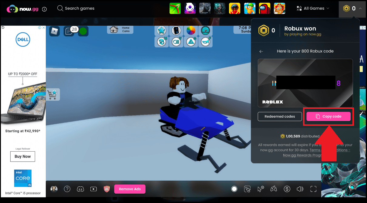 How to Earn Free Robux on now.gg & Redeem it to your Roblox account