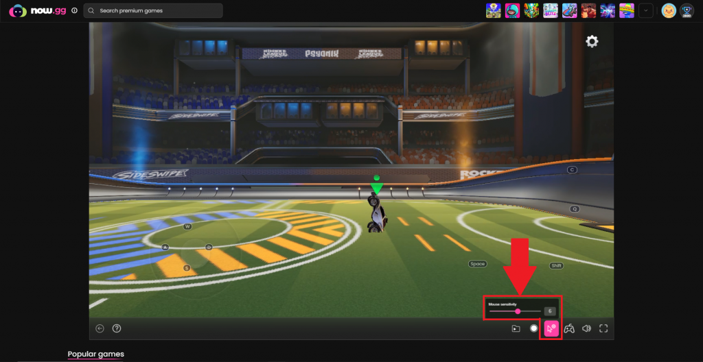 How to explore the now.gg game screen