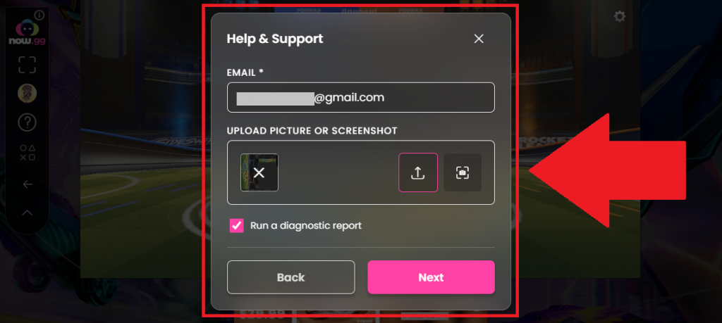 How to report a problem while playing a game on now.gg