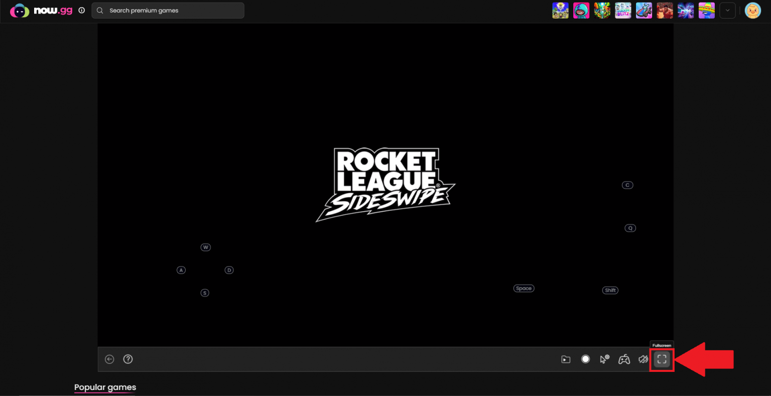How to explore the now.gg game screen