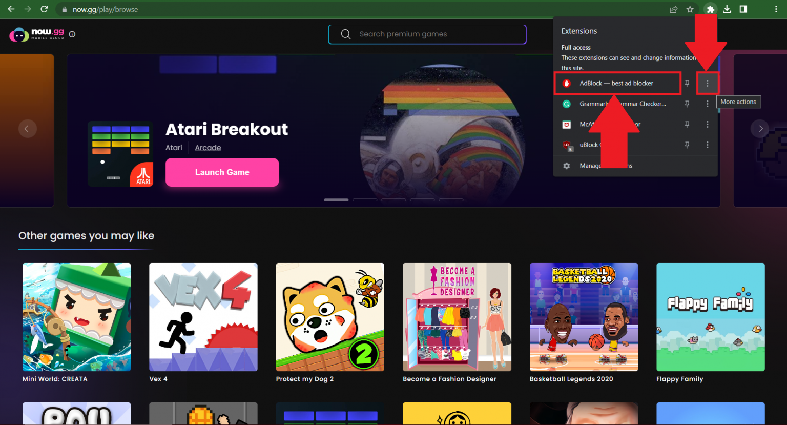 How to Disable Ad Blockers on now.gg