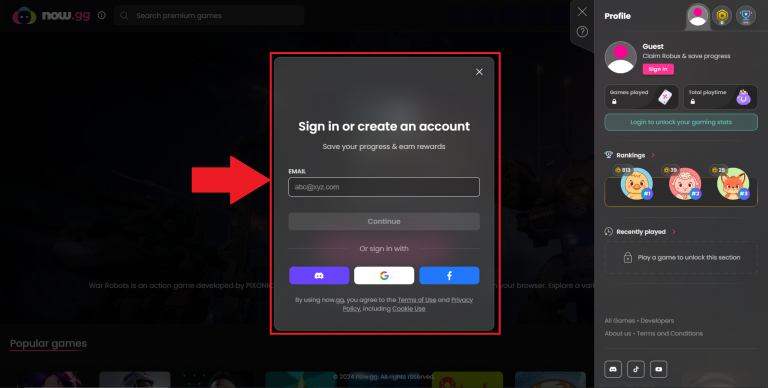 How to Save Your In-Game Progress Permanently on now.gg