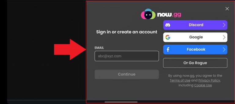 How to Switch Accounts on now.gg