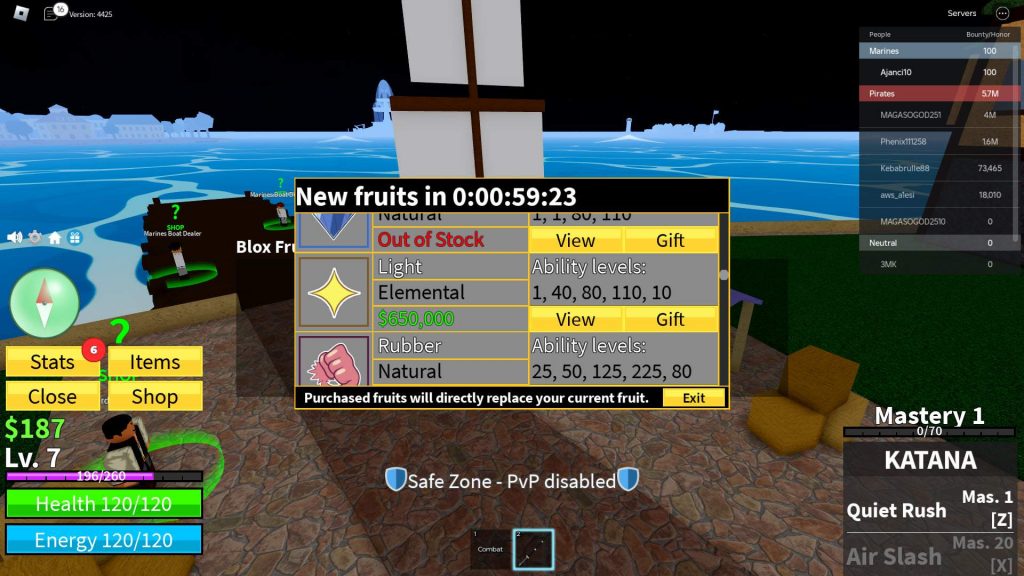 Blox Fruits Tier List: Best Fruits for PvE and PvP