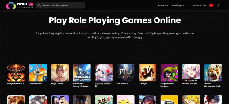 Top Gaming Categories on now.gg to Play for Free