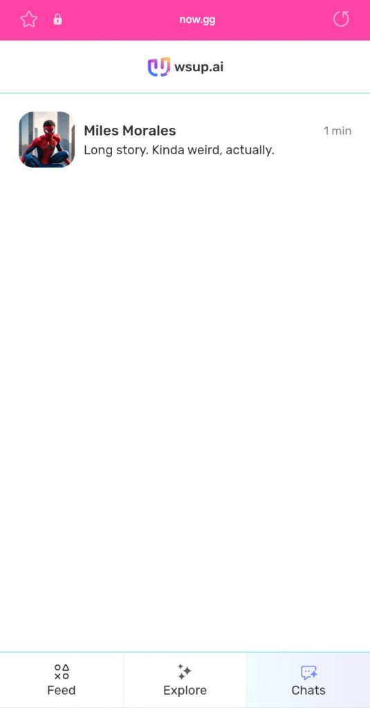 wsup.ai - Free AI Chatbot to Talk to AI Characters Online